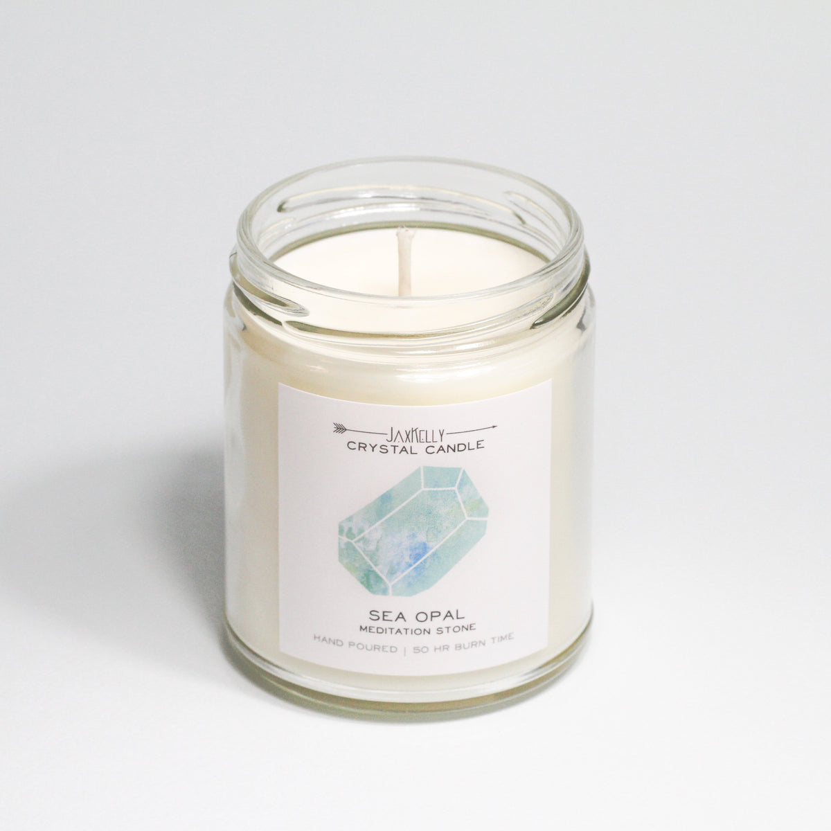 Sea Opal Crystal Candle - Meditation – Yolk | free range design
